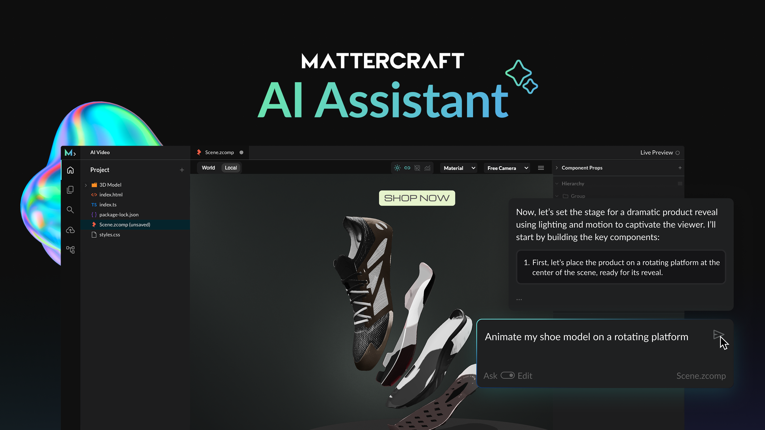 Mattercraft AI: Supercharging The Art Of Immersive 3D Content For The Web